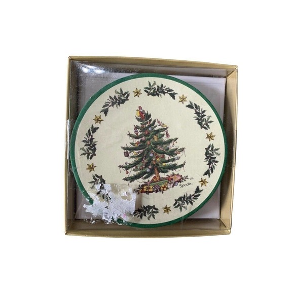 Spode | Dining | Spode Christmas Tree Paper Coastersset Of 8 Paper ...